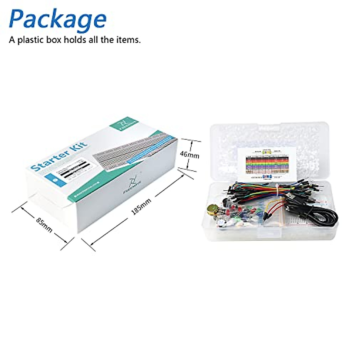 Freenove Basic Starter Kit for ESP8266 (Included) (Compatible with Arduino IDE), ESP-12S Onboard Wi-Fi, MicroPython C Code, 339-Page Detailed Tutorial, 140 Items, 50 Projects