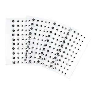 Colorations Peel & Stick Wiggly Eyes, 500 Pieces, Fun Self-Adhesive Googly Eyes for Kids, Bring Kids Arts & Crafts to Life, Wiggle Eyes in Assorted Sizes, Self Adhesive Googly Eyes for Kids Crafting