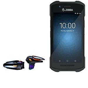 BoxWave Gaming Gear Compatible With Zebra TC21 - Touchscreen QuickTrigger Auto, Trigger Buttons Autofire Gaming Mobile FPS - Jet Black