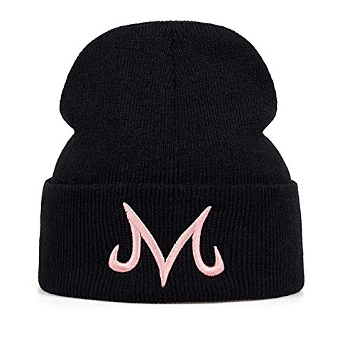 Jun New Brand Majin Buu Winter Hat Cotton Knitted Hat Knitted Beanie Hat for Pink Black (Black)