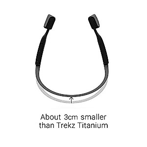 AfterShokz Titanium Mini Bone Conduction Wireless Bluetooth Headphones, Slate Grey