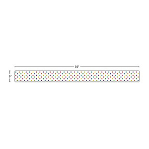 Teacher Created Resources Colorful Dots Straight Border Trim (TCR8325)