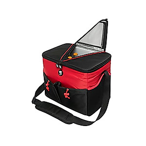 geckobrands Large Removable Hardliner Tote Cooler – Holds Up to 24 Cans or 15 Bottles, 5 Pockets/2 Neoprene, Easy Access Lid