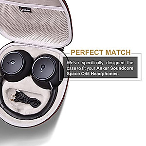 LTGEM Hard Case for Anker Soundcore Space Q45 / Q35 Adaptive Noise Cancelling Headphones - Protective Carrying Storage Bag
