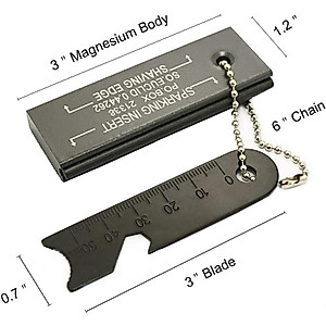 Magnesium Flint Fire Starter Waterproof Emergency Matches Survival Flint Tool for Camping Hiking(4 Pack)