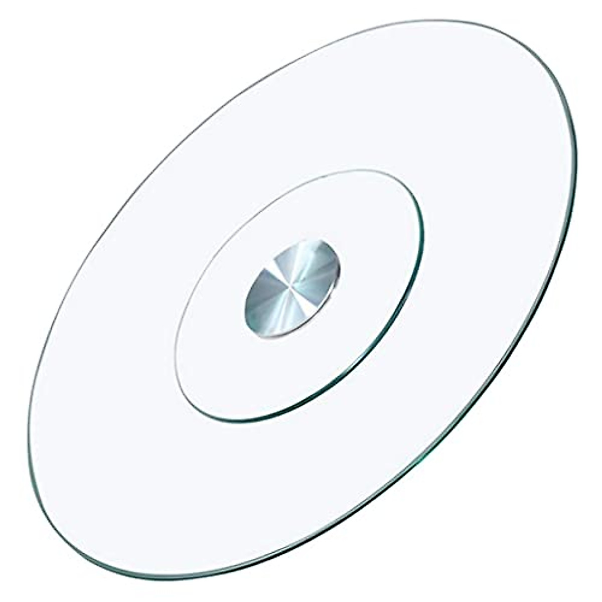 32inch Rotating turntable Glass Lazy Susan for kitchen Dining Table tabletop 9mm thick round Transparent glass Rotating Tray Serving Plate explosion-proof tempered glass 80cm
