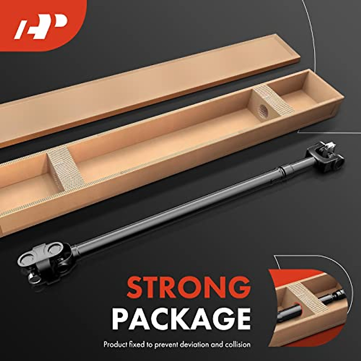 A-Premium Front Complete Drive Shaft Prop Shaft Driveshaft Assembly Compatible with Jeep Cherokee 1987-2001, Comanche 1987-1992, Wagoneer 1987-1990, 4WD Automatic Transmission, Replace# 53005542