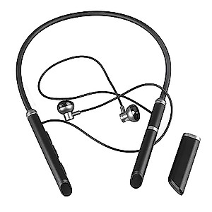 Tangxi Bluetooth5.3 Headphones, Noise Cancelling Strong Bass Stereo Neckband Bluetooth5.3 Headphones, Sweatproof Waterproof Wireless Sports Earbuds for Sports, Music, Conference