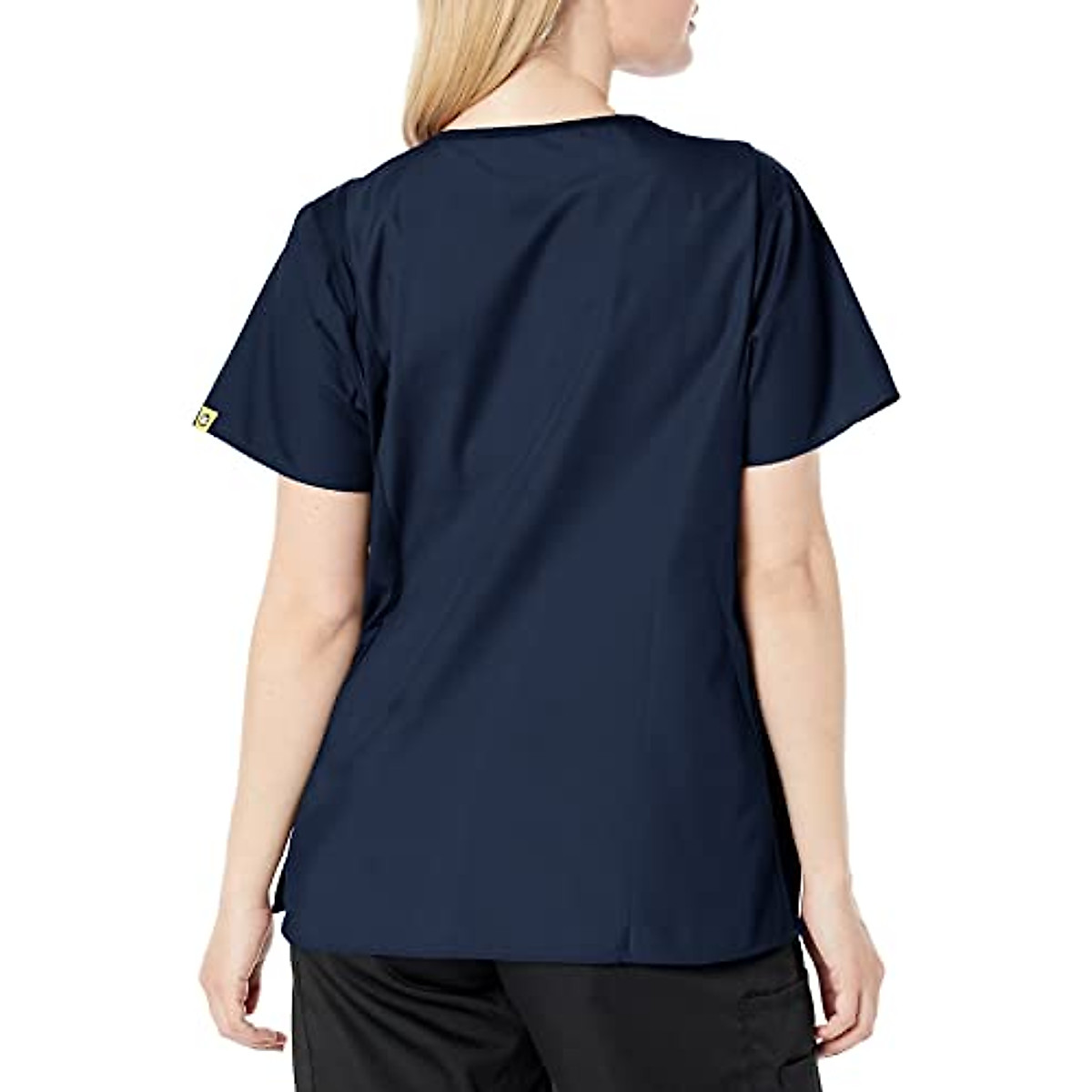 WonderWink Womens Origins Lima Plus Size Women's Top Medical Scrubs Shirt, Navy, XX-Large US