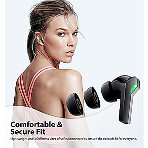 Bluetooth 5.3 Wireless Earbuds in-Ear Headphone for iPhone 14 Pro Max 13 Samsung Z Fold 4 Flip 3, Noise Cancelling Mic Bass Sound Sport Headset for iPad 10 Galaxy S23 S22 S21 Pixel 7 Pro 6 Oneplus 11