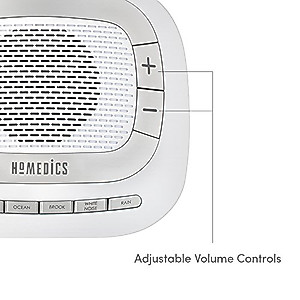 Homedics Rejuvenate White Noise Sound Machine. Travel Sound Machine for Sleep and Relaxing. Great for Travel, Nursery’s and Babies. 6 Relaxing Nature Sounds, Auto-off Timer