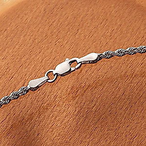 Ross-Simons 2mm Sterling Silver Rope-Chain Necklace. 24 inches