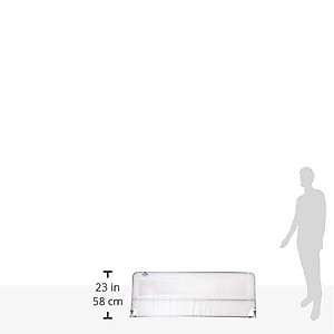 Regalo Hideaway 54-Inch Extra Long Bed Rail Guard, with Reinforced Anchor Safety System