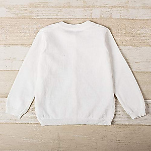 COTTON FAIRY Baby Girl Knitted Cardigan Sweater White 24 Months