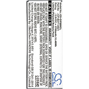 Replacement for Cisco GP-S10-374192-010H Battery - Fully Compatible with Cisco 8800, 74-102376-01, CP-BATT-8821 - (1700mAh Li-Polymer)