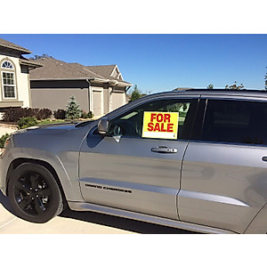 Sunburst Systems For Sale Sign for Cars, Trucks, Garage Sales, Business Sales 11H x 14W, Red-Yellow-Black