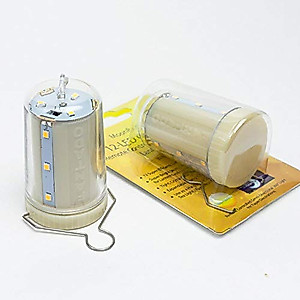 fantado PaperLanternStore.com 12-LED Omni360 Remote Control Omni-Directional Lantern Light, Portable, Warm White (Battery Powered) Remote NOT Included
