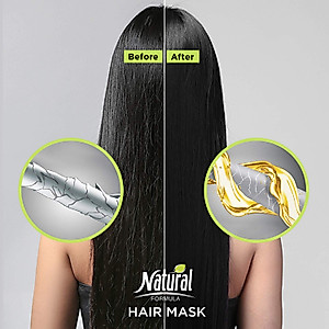 Natural Formula Keratin Hair Mask - Intense Repair, Hair Mask for Frizzy Hair - 350ml