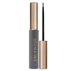 L'Oreal Paris Lineur Intense Brush Tip Liquid Eyeliner, Black, 0.24 fl; oz; (Packaging May Vary)