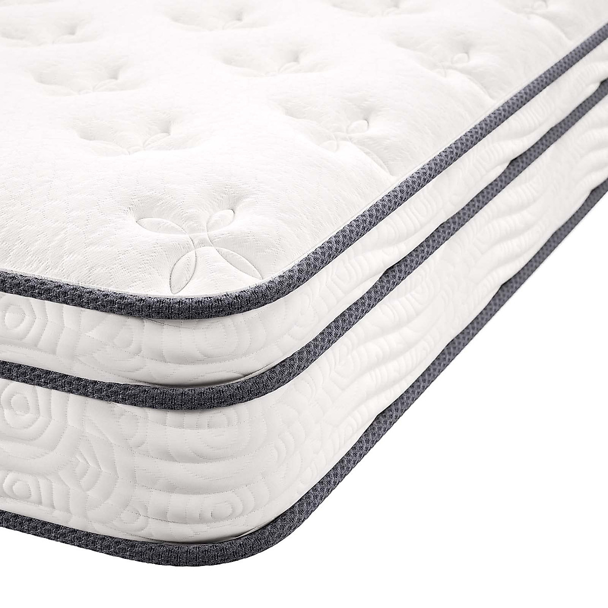 Modway Jenna 8” Innerspring and Memory Foam Queen Mattress With Individually Encased Coils