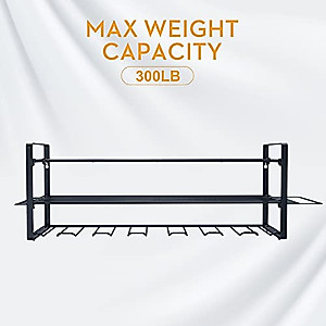 THILEMON Power Tool Organizer, 3 Layers 7 Drill Holder Heavy Metal Power Tool Organizer Wall Mount, Garage Organization, Power Tool Organizer