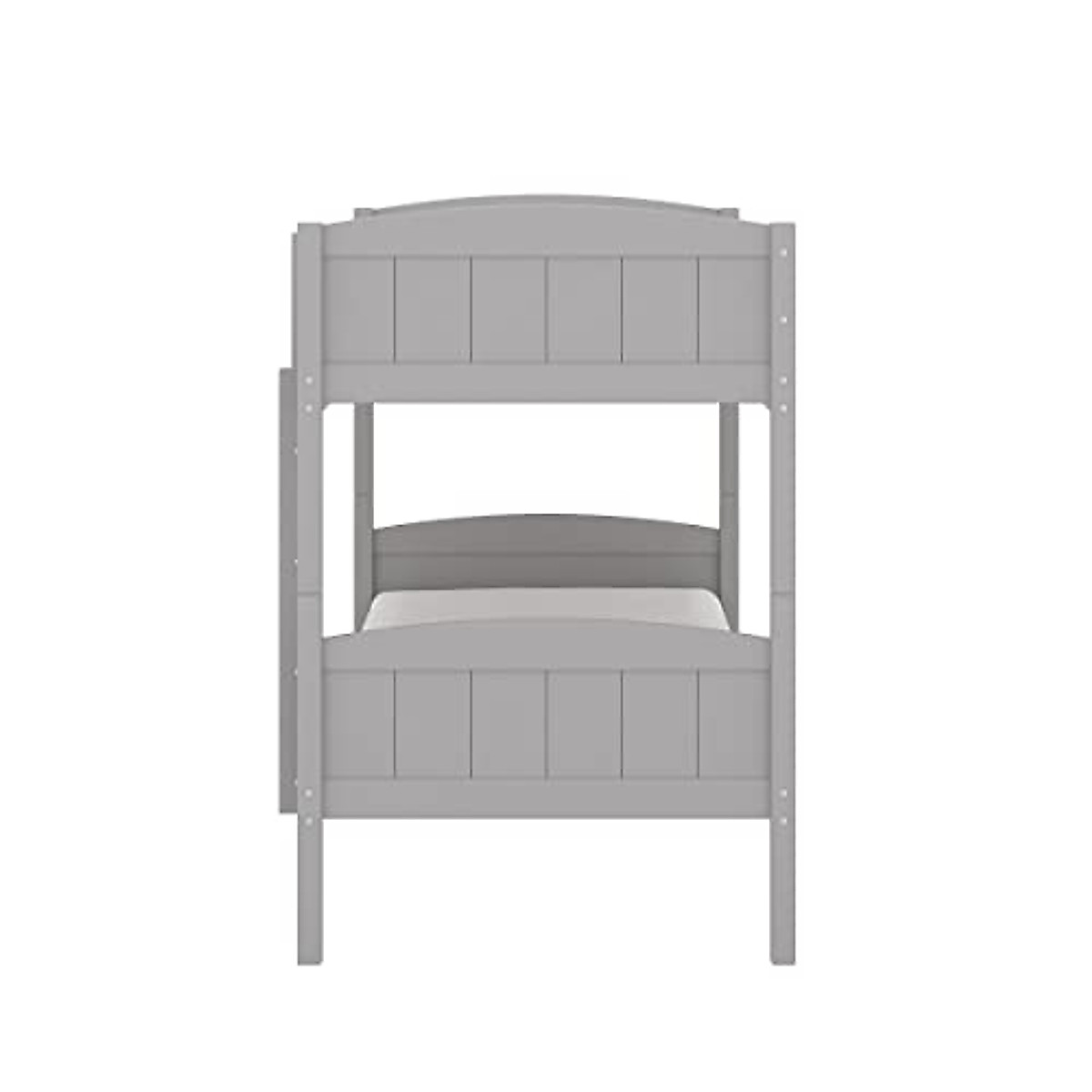 Hillsdale, Alexis Contemporary Wood Arch Twin Over Twin Size Bunk Bed, Gray