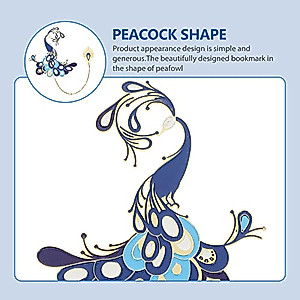 Bookmark Page Metal Marker Book Bookmarks Hollow Clips Bookmarker Delicate Copper Exquisite Peafowl for Boys Girls Gift