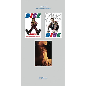 Shinee ONEW DICE 2nd Mini Album PhotoBook 2 Version Set CD+1p Poster+80p PhotoBook+1ea Sticker+1p Special PhotoCard+1p PhotoCard+Tracking Sealed