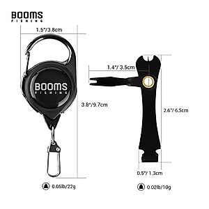 Booms Fishing FC2 Fishing Knot Tools Fishing Line Clipper with Retractor