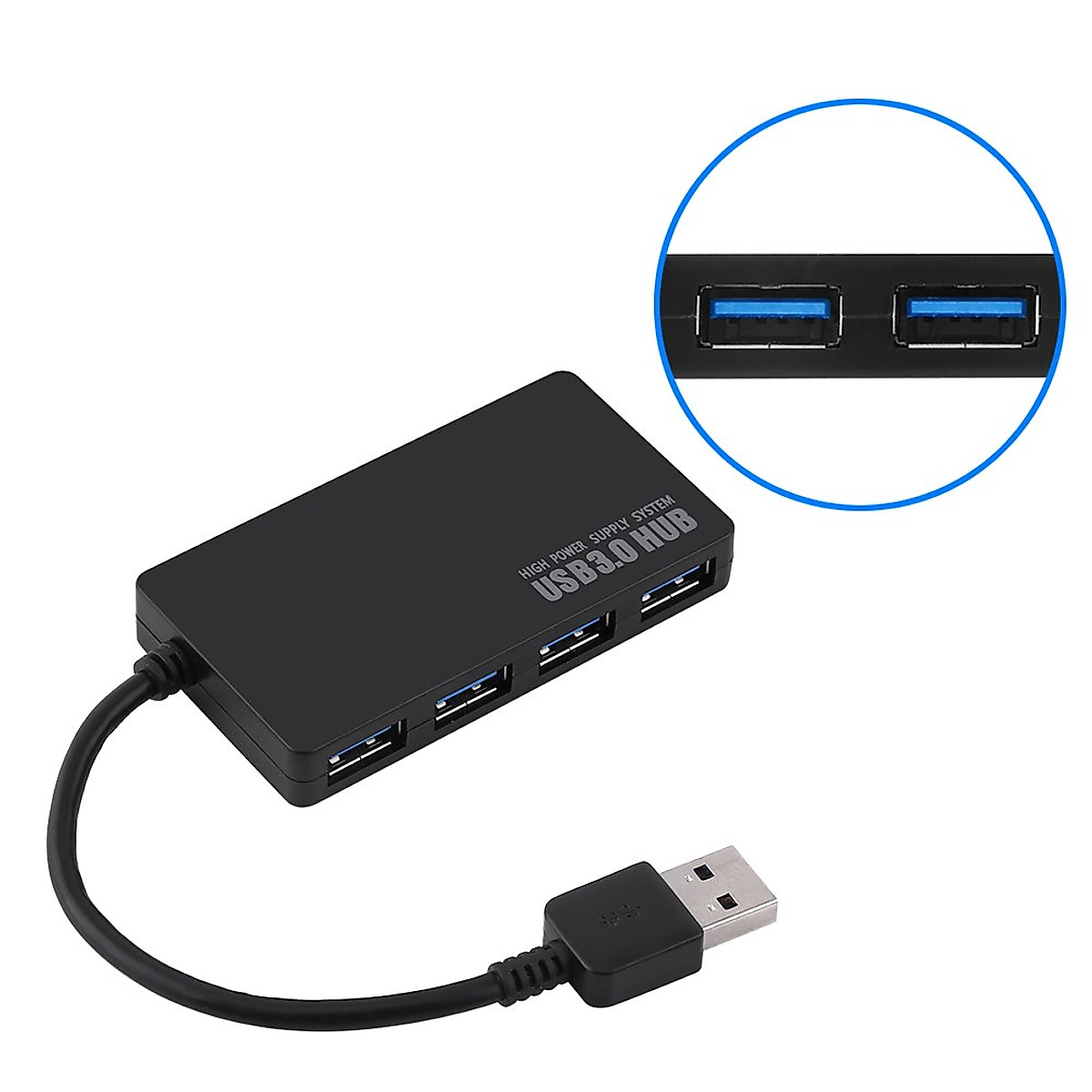 USB Charging Hub, Multi-Port Quick Charge Intelligent Smart Charging 4 Port USB Charger, for 7/8/10 Vista