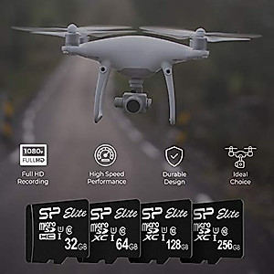 Silicon Power Elite 64GB microSDXC 3-Pack MicroSD Card with Adapter