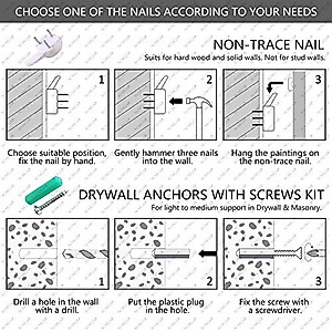 SUMGAR Framed Wall Art Bathroom Decor Black and White Canvas Paintings Green Pictures Zen Stone Spa 4 Piece,12x12 in