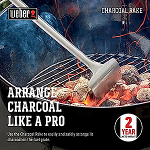 Weber Charcoal Rake, 21in x 3.9in x 1.9in