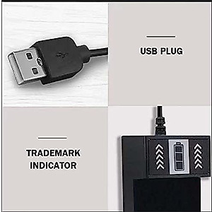 18650 Battery Charger, Suitable for Lithium Battery 18650 26650 10440 14500 18500 16340 32650 Battery Charger, USB Double Slot Battery Charger