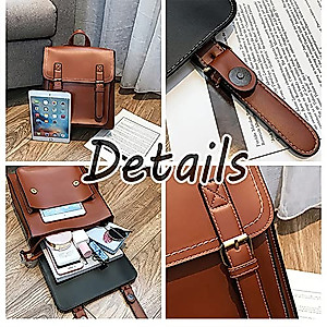 Yoniza Wednesday Addams Backpack Vintage Black Leather Backpack Durable Wednesday Backpack Adjustable Backpack For Women