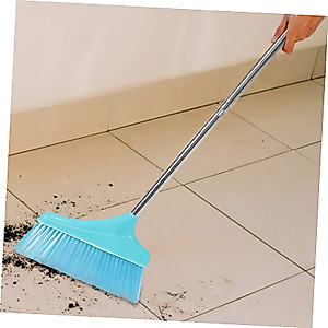 ORFOFE 1 Set Stainless Steel Dustpan Long Handle Dustpan Broom with Angle Kitchen Broom Household Dustpans Kitchen Dustpan Garden Broom Dustpan for Office Dust Pan and Brush Whisk Plastic