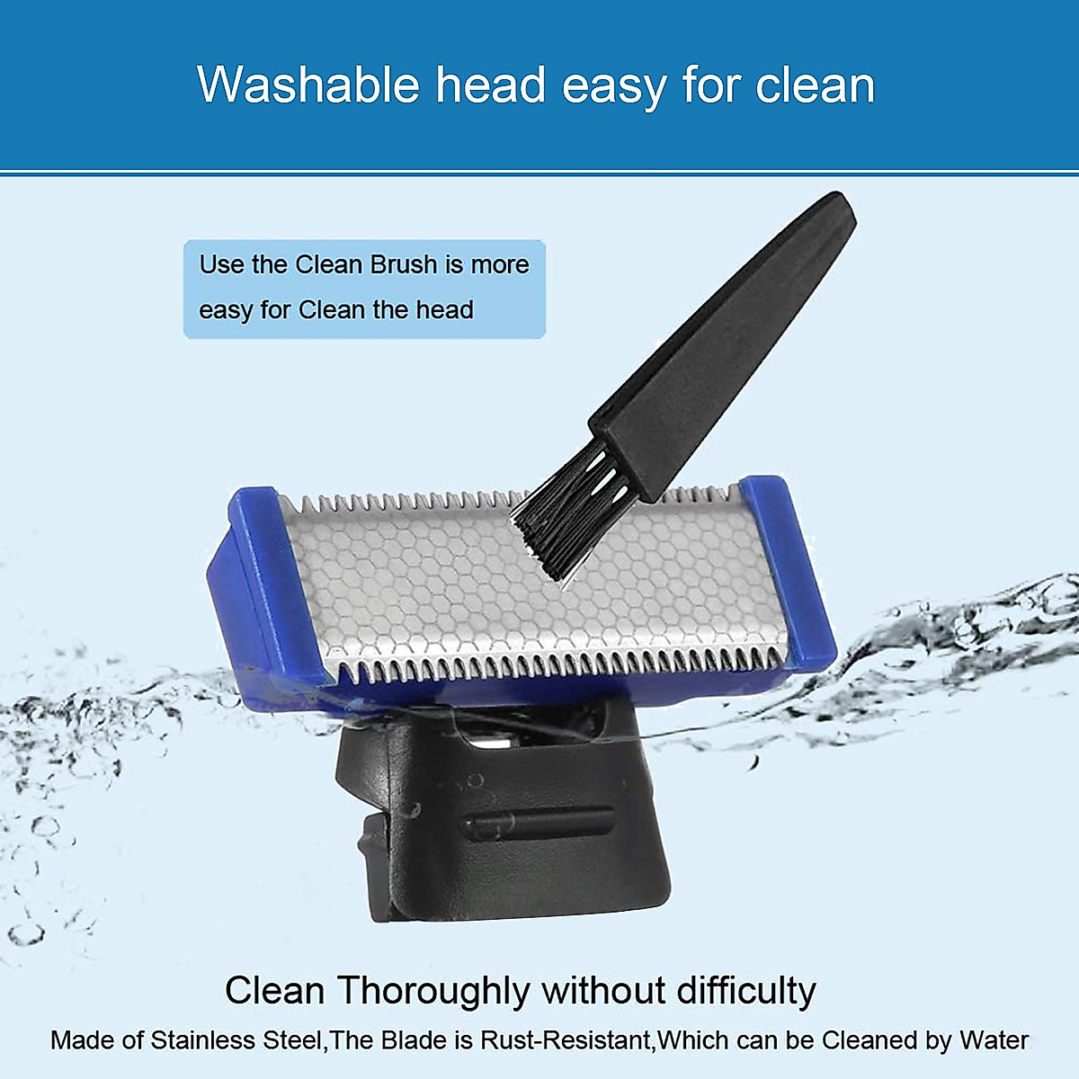 LinMei Solo Replacement Head Compatible for 1st Generation Microtouch Solo Mens Shaver with USB Charger for Electric Micro Trimmer