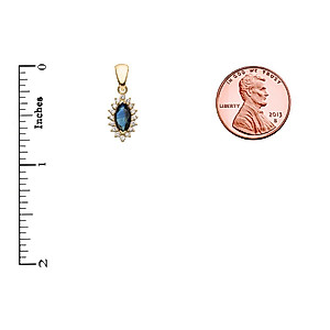 Gemstone Necklaces Diamond And Sapphire 14k Yellow Gold Fancy Pendant