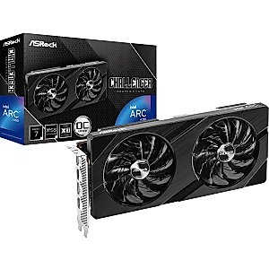 ASRock Intel ARC A750 Challenger D 8GB OC, 8GB DDR6, PCIe4, 2 HDMI, 2 DP, 2200MHz Clock, 0dB Cooling, Overclocked