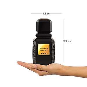 Ajmal Amber Wood for Unisex EDP, 3.4 Ounce - Made in Dubai