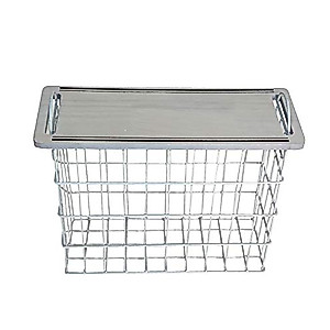 Abite Storage Box, Takelich Slim Basket, 11.8 x 4.3 x 9.8 inches (30 x 11 x 25 cm), White, Square