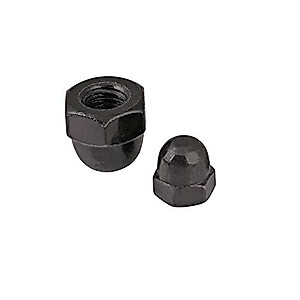 EPMANN Hex Acorn Cap Nuts M3~M12 Carbon Steel Ni-Plated/Black Zinc Plated Hexagon Cap Nuts Dome Cover Nuts Acorn Nuts (Color : Black Zinc Plated_M8(5pcs))