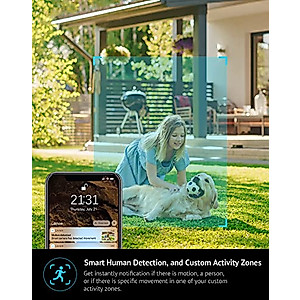 LaView 4MP 2K Security Cameras Outdoor Indoor Wired,IP65, Starlight Sensor & 100 Ft Night Vision,Motion/Person Detection,2-Way Audio/Spotlight,US Cloud,Compatible With Alexa,iOS & Android & Web Access
