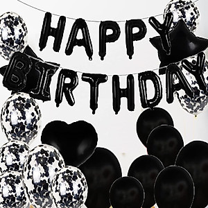 ZSNWGZ Sweet 28th Birthday Decorations Party Supplies,Black Number 28 Balloons,28th Foil Mylar Balloons Latex Balloon Decoration,Great 28th Birthday for Girls,Women,Men,Photo Props