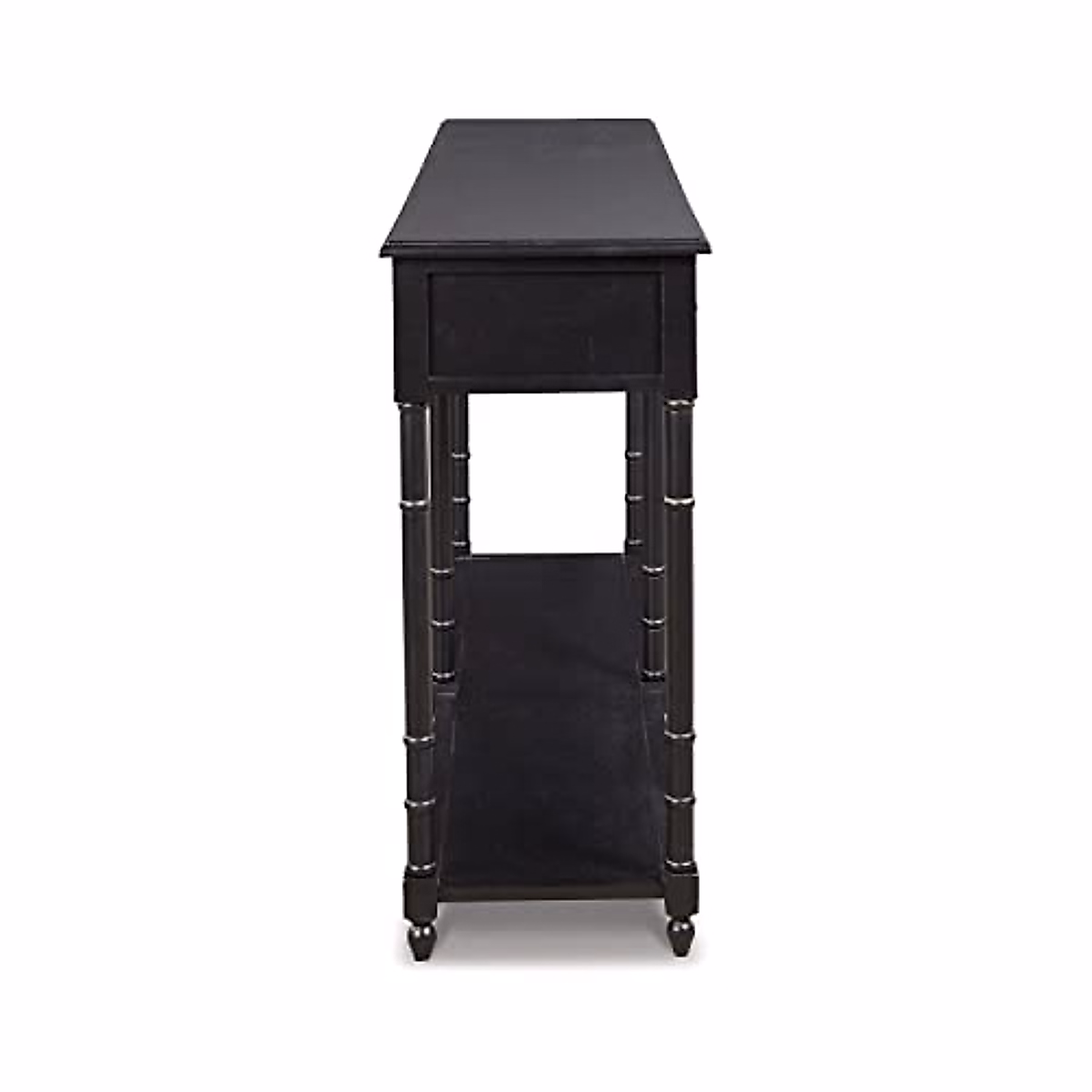 Signature Design by Ashley Eirdale Vintage Casual 4 Drawer Console Sofa Table, Black