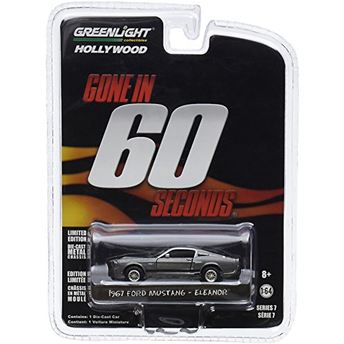 Greenlight 44742 Gone in 60 Sixty Seconds (2000) “Eleanor” 1967 Ford Mustang Shelby GT500 1/64 Scale