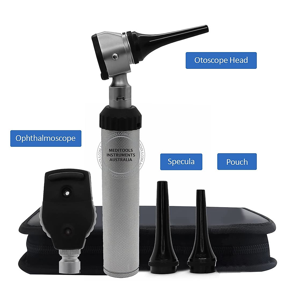 Veterinary Otoscope Ophthalmoscope Set, Ear Examination, Professional Diagnostic, Vet Otoscope Set, Otoscope for Dogs, Pet Otoscope, Canine Otoscope, Earache, Ear Canal Exam, Eardrum Exam, Premium
