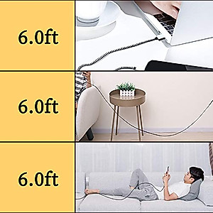 QQLIKE USB Type c Cable, 5 Pack (6FT) Nylon Braided USB C Cable 3A Fast Charging Cord for Samsung Galaxy S9 S8 Note 9 Note 8 Galaxy Note 20 10 S21 S20 S10 Plus C Cord Type C Cable