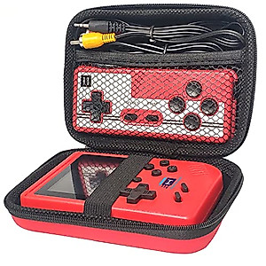 Retro Handheld Game Console, Portable Mini Arcade Machines Built-in 400 Classical FC Games, Portable Handheld Video Games for Kids and Adult, Gameboy Console Box Support TV Output. (Red)