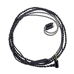 Meijunter Headpones Cable Replacement Extention Cord 2 Pin 0.78mm for Westone W4R UM3X KZ ZS10 1964 - Upgrade Stereo Audio Wire with Remote Control and Mic Function
